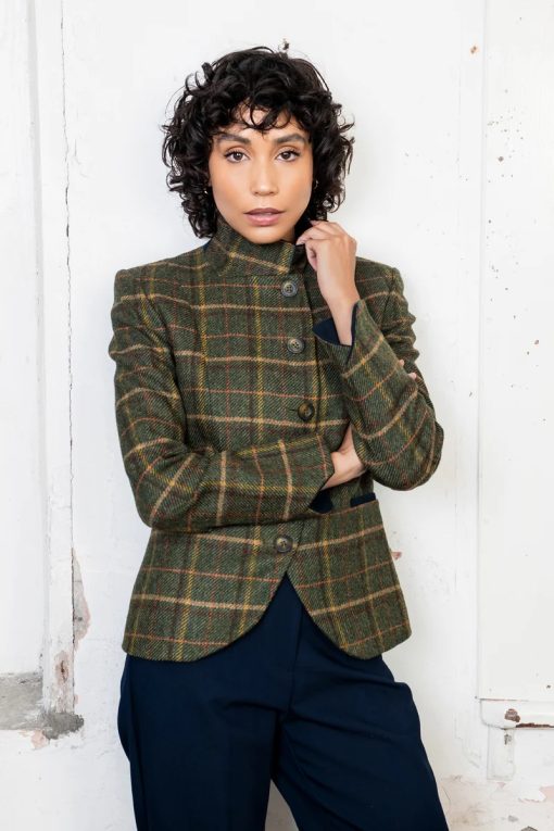 Jack Murphy Sasha Tweed Jacket, Green Country Check • Irish Traditions ...